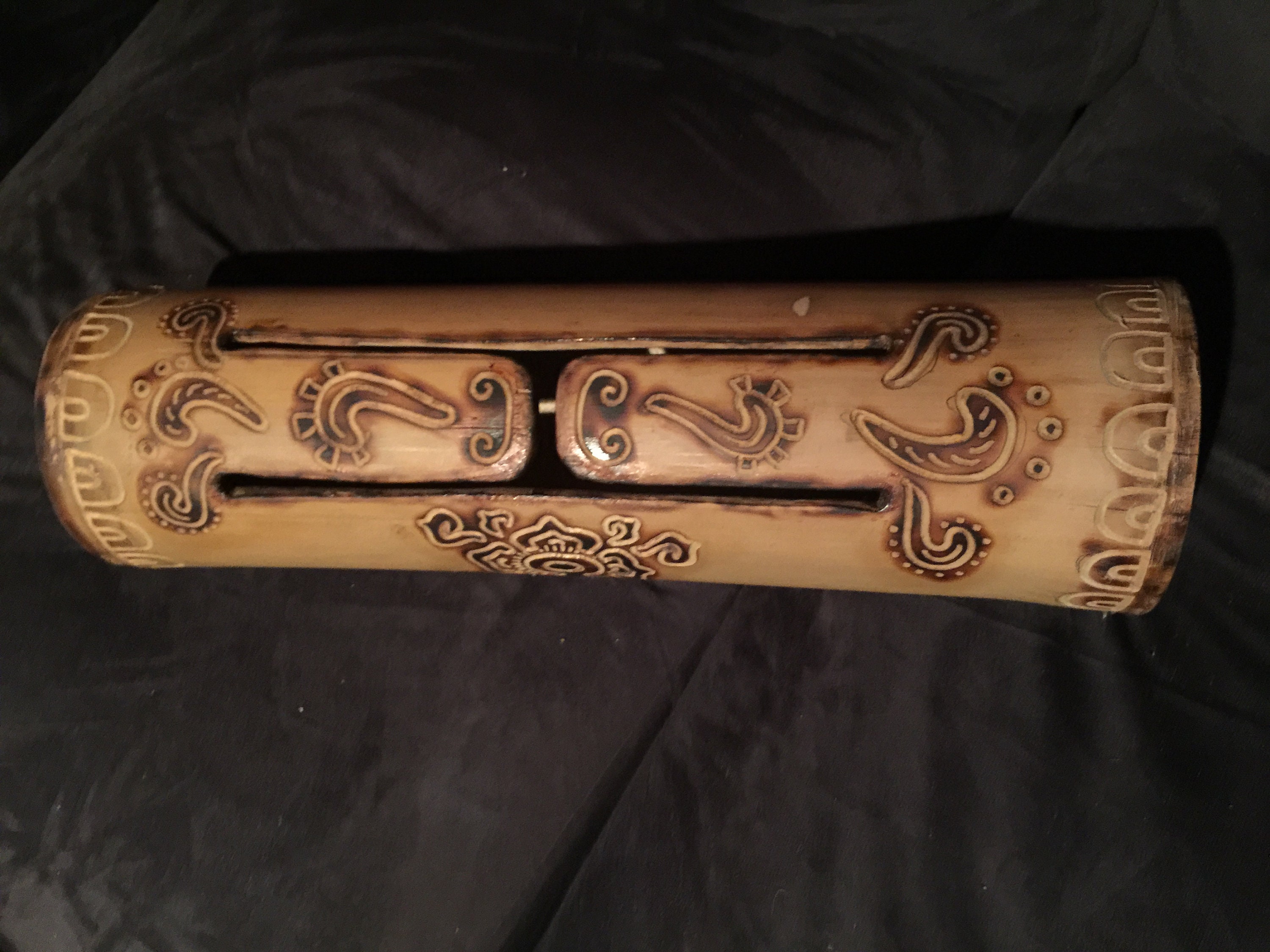 TEPONAZTLI (aztec/maya Tongue Drum) Engraved Native Designs (MADE to ...