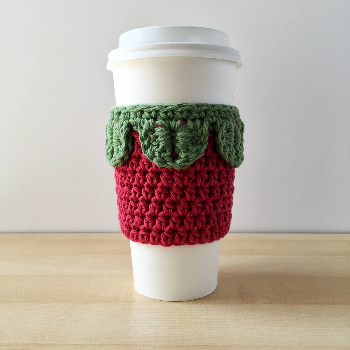 Cup Cozy Crochet Pattern, Coffee Cozy Crochet Pattern, Watermelon ...