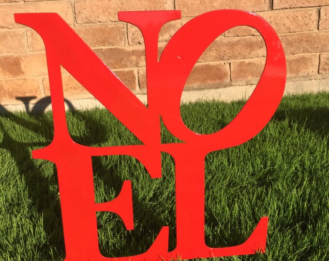 Noel Sign - 16 - Metal Yard Art, Christmas Lawn Decor, Outdoor ...