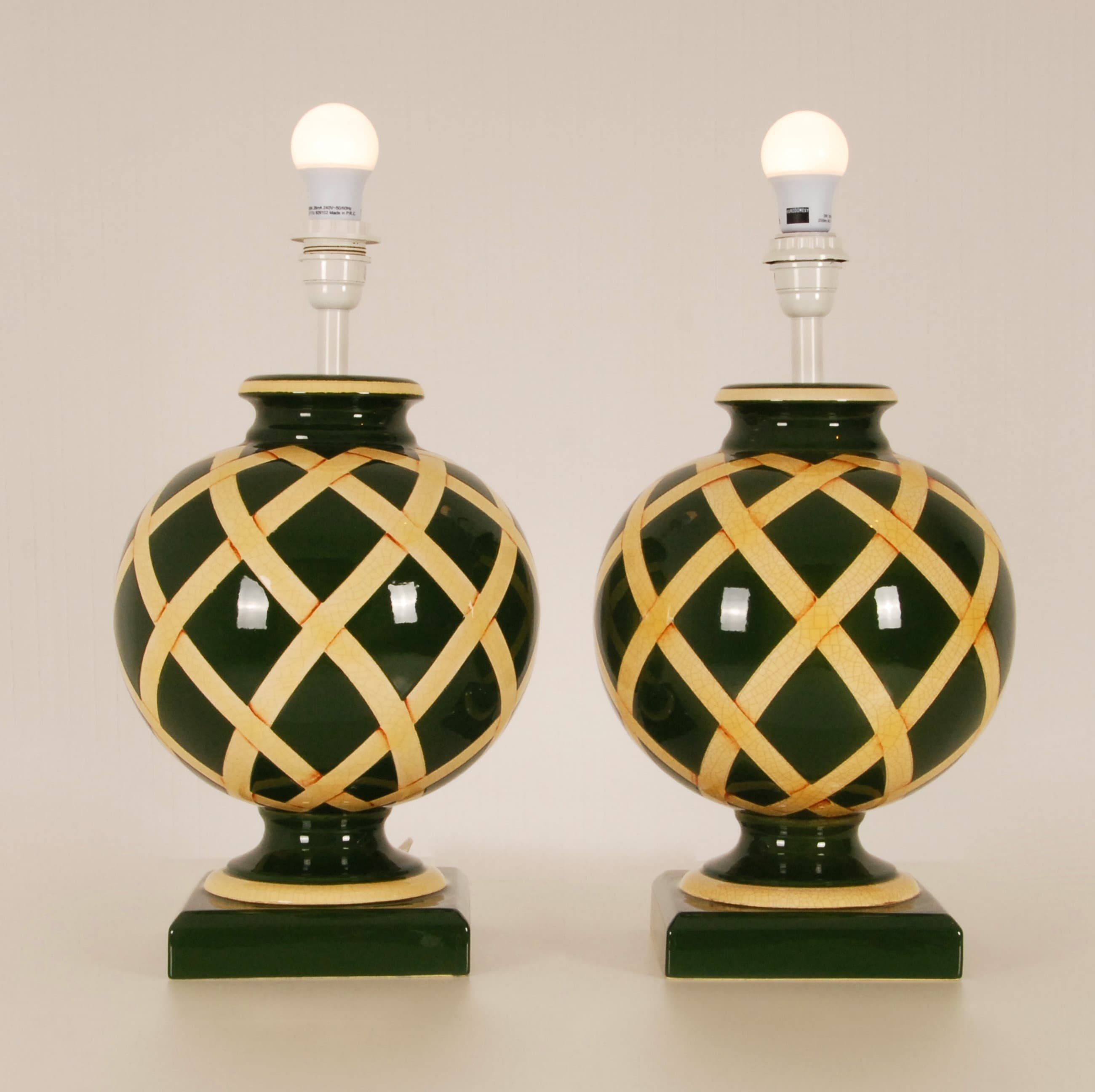 Vintage French Table Lamps Ceramic Porcelain Vase Lamps a Pair 70s - Etsy