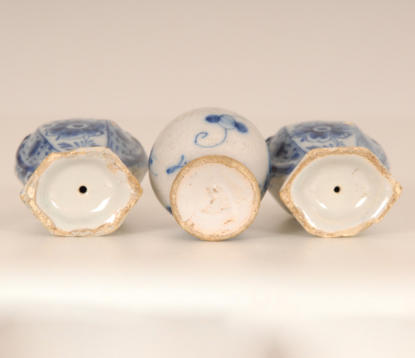 Antique Delft Vases Miniatures Dollhouse Vases Blue and White ...