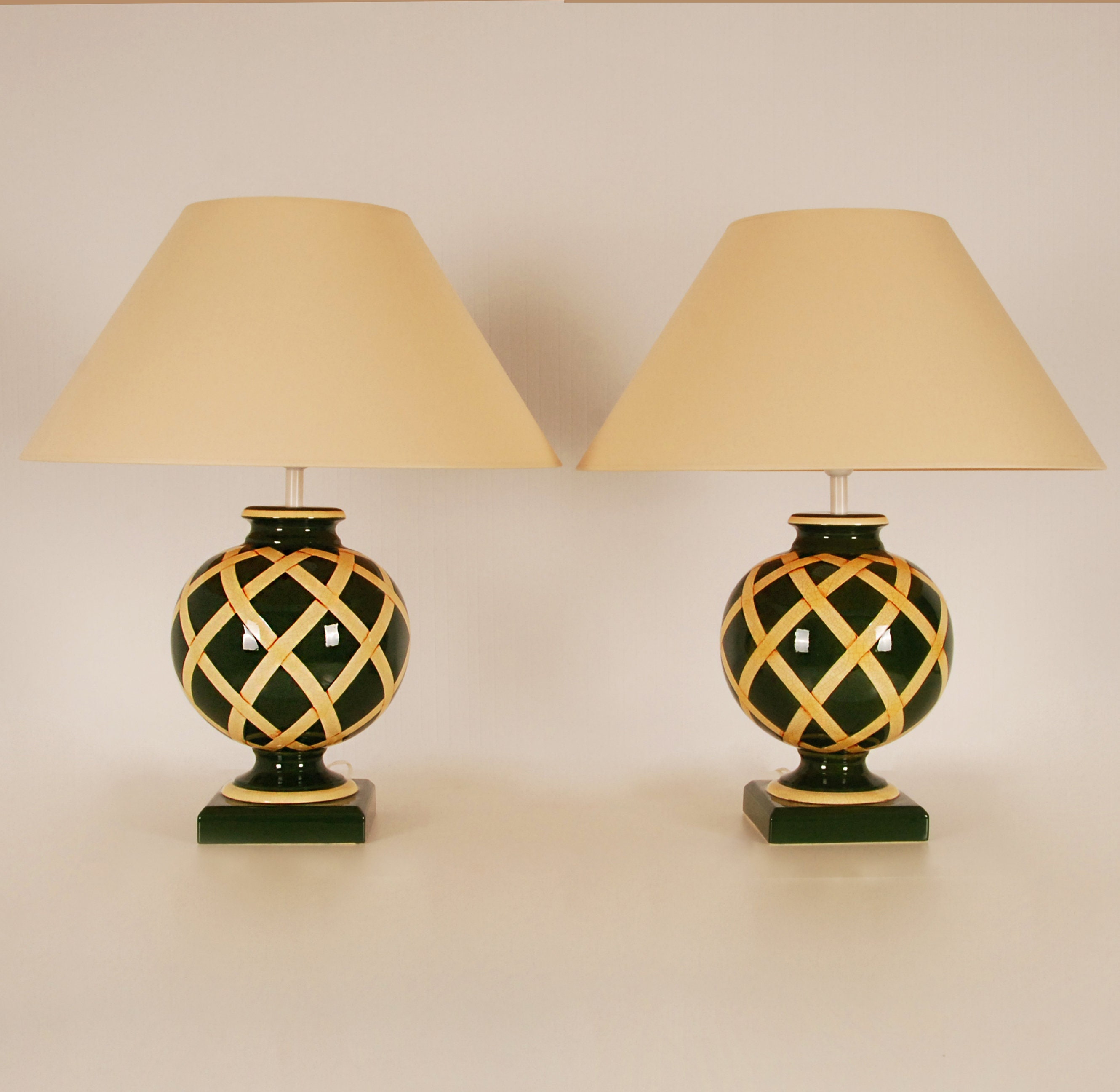 Vintage French Table Lamps Ceramic Porcelain Vase Lamps a Pair 70s - Etsy