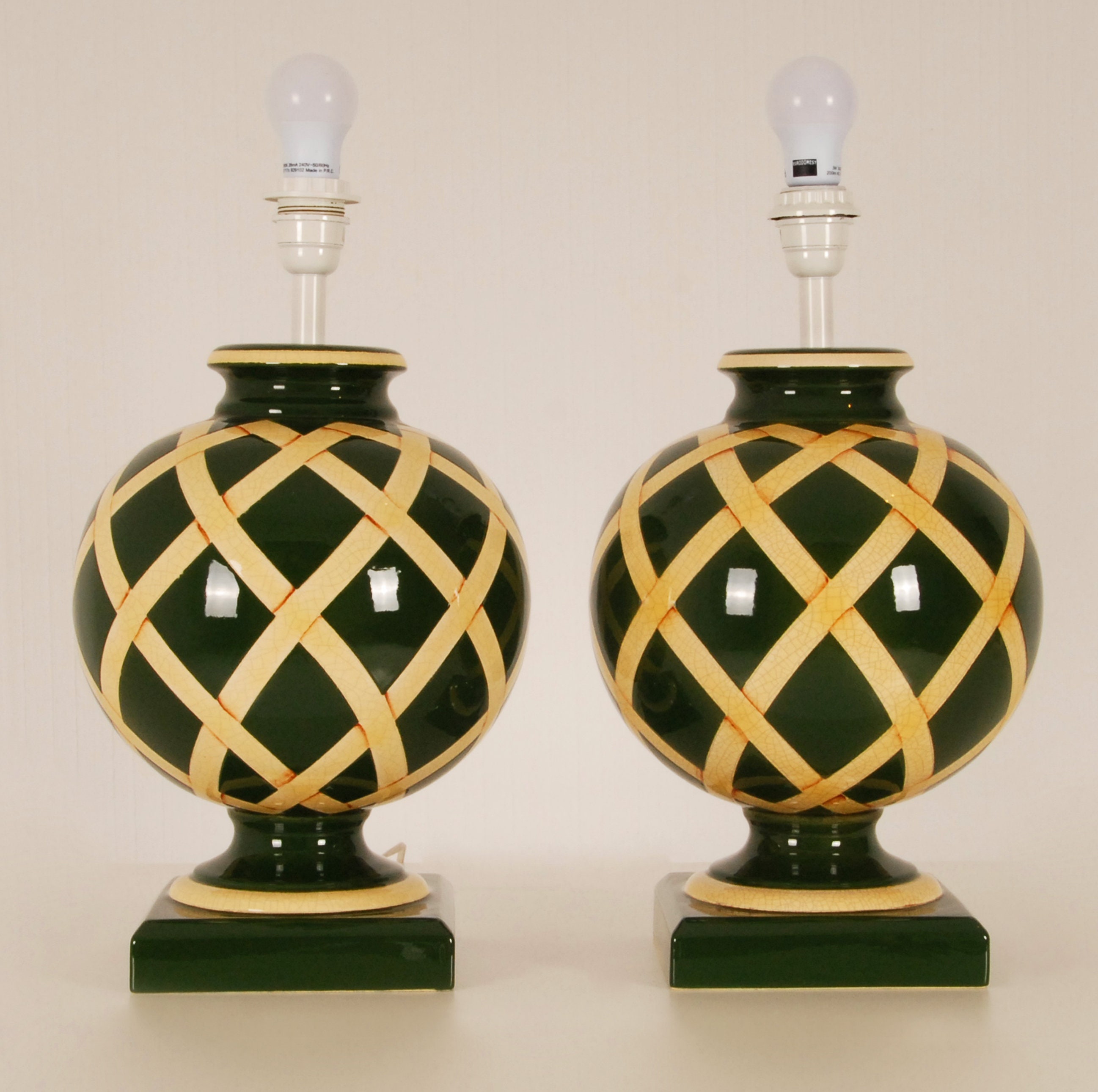 Vintage French Table Lamps Ceramic Porcelain Vase Lamps a Pair 70s - Etsy