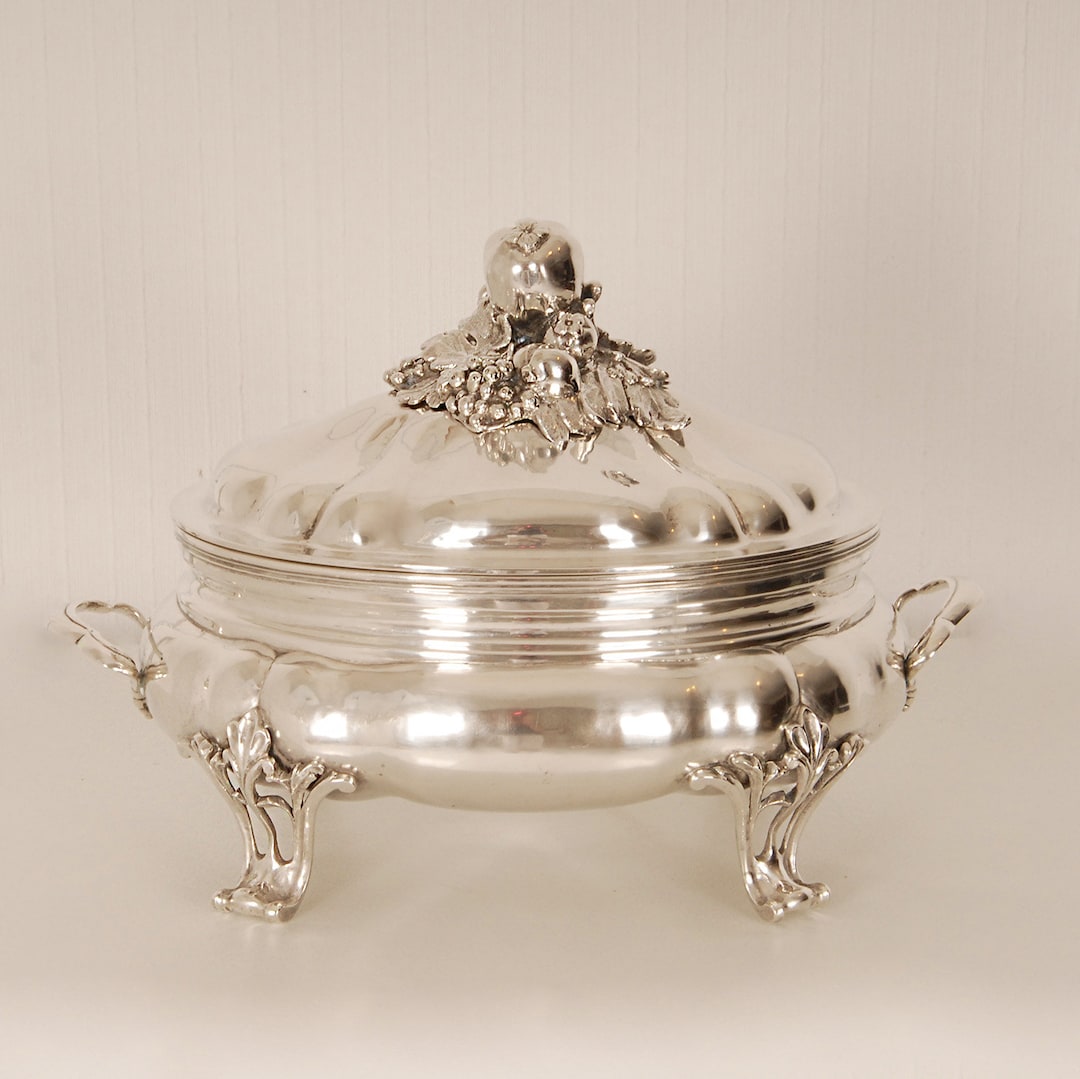 18th Century Italian Sterling Silver Tureen Antique Tableware Rococo - Etsy