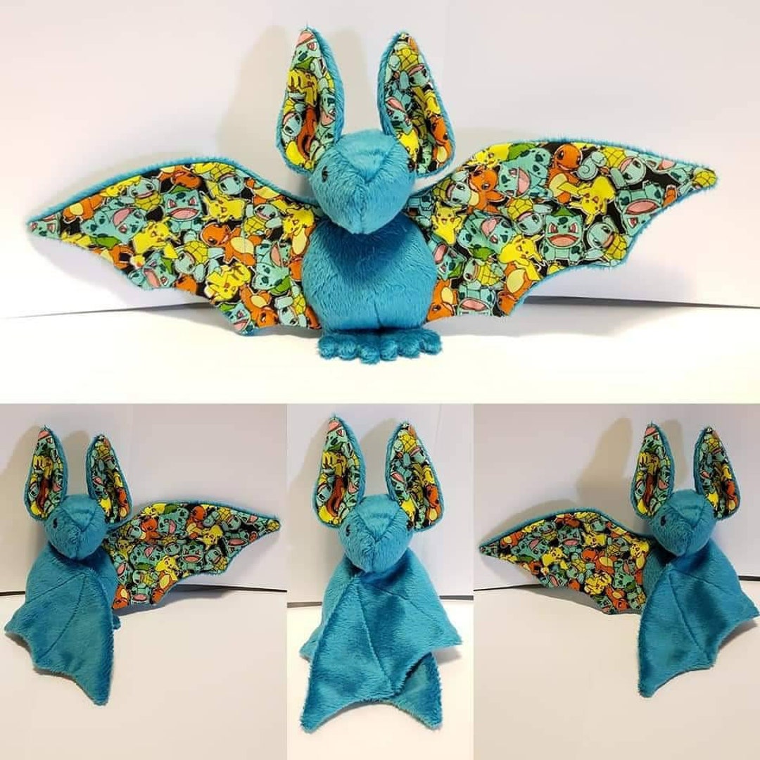 Pokemon Inspired Bat Plushie Batling Plushie Stuffed - Etsy
