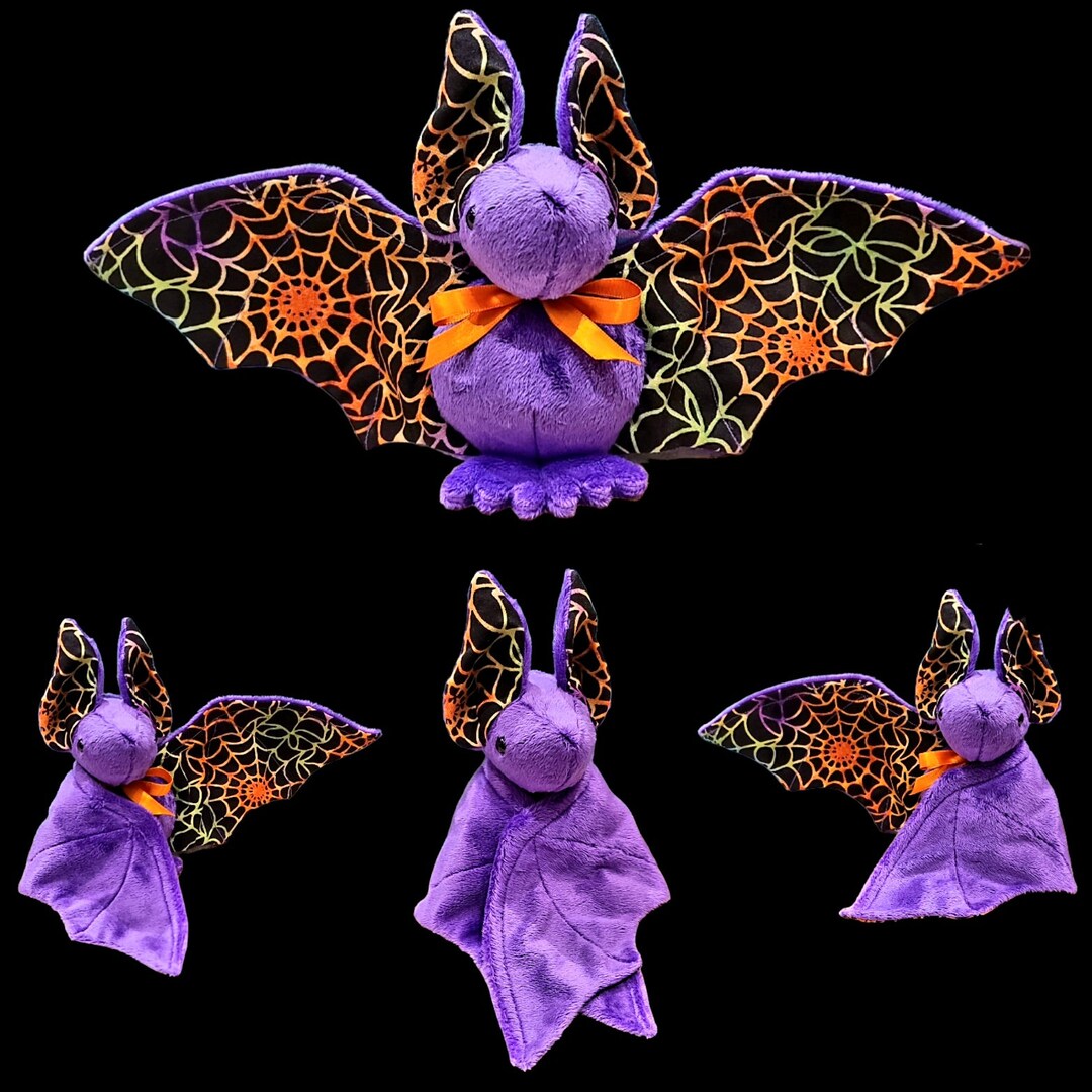 Spider Web Bat, Bat, Bat Plushie, Cuddle Buddy, Birthday, Halloween ...