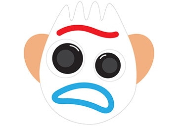 Forky PRINTABLE Mask | Version 2 (digital Download) - Etsy