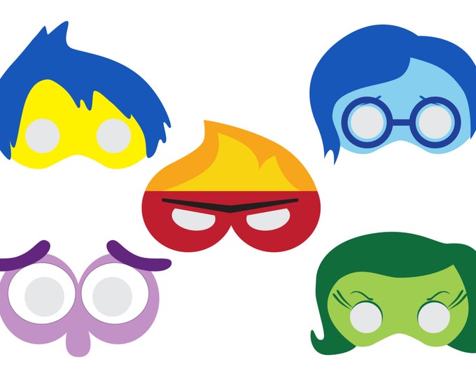 Inside Out PRINTABLE Masks digital Download - Etsy