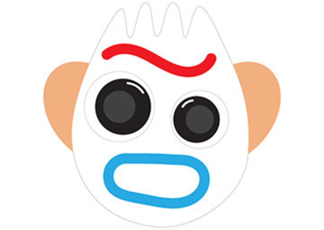 Forky PRINTABLE Mask | Version 3 (digital Download) - Etsy