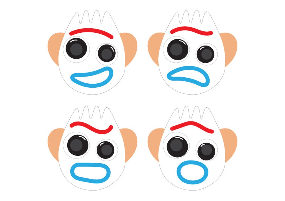 Forky PRINTABLE Mask Set (digital Download) - Etsy