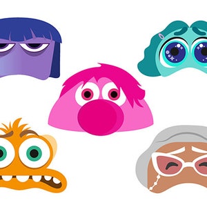 Inside Out PRINTABLE Masks digital Download - Etsy