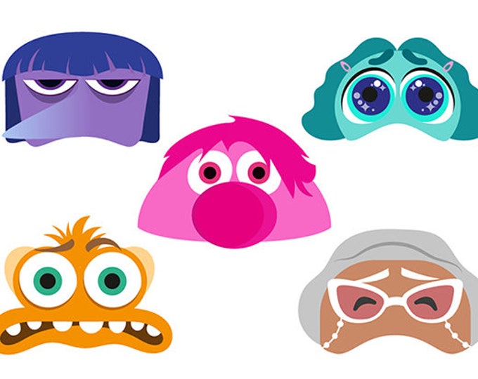 Inside Out PRINTABLE Masks (digital Download) - Etsy Canada