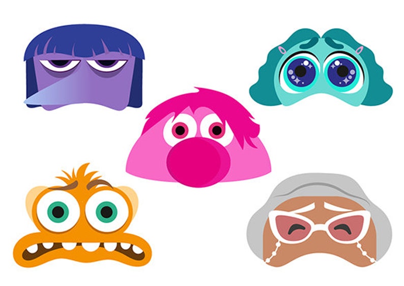 Inside Out 2 PRINTABLE Masks (digital Download) - Etsy
