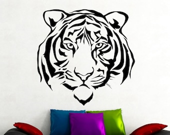 Tiger Wall Decal Jungle 3D Smashed Wall Art Sticker Kids - Etsy