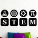 STEM Wall Decal Science Technology Engineering Mathematics Sign Vinyl ...
