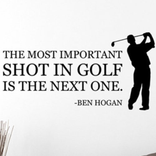 Golf Quote Decal Golf Player Vinyl Sticker Golf Themed - Etsy