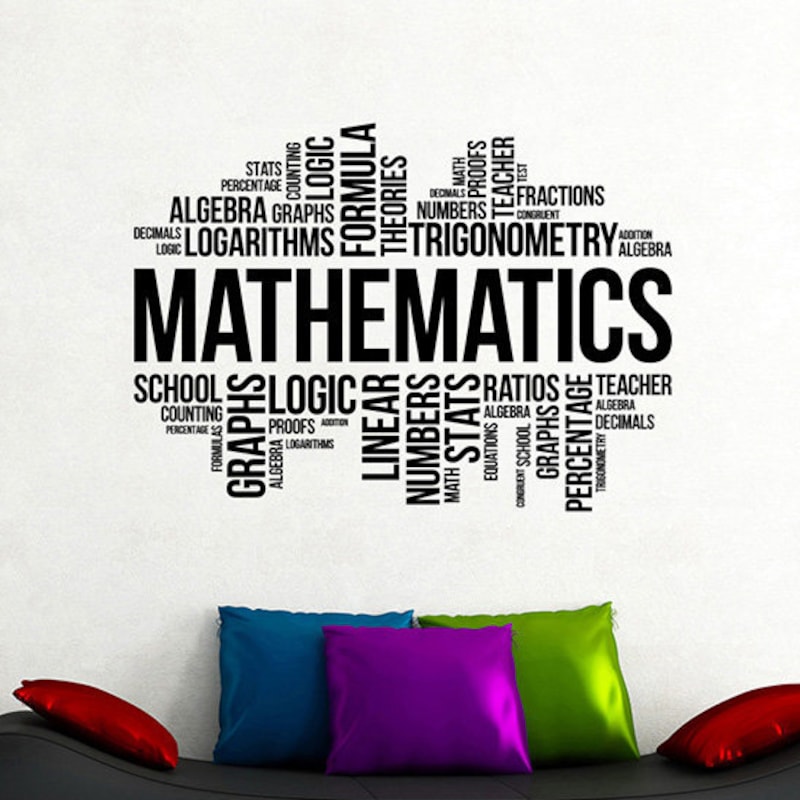 Math Wall Decal - Etsy