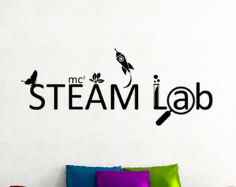 Stem Wall Decal Science Technology Engineering Mathematics - Etsy