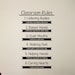 Classroom Rules Wall Decal Education Study Learning Inspirational Quote ...