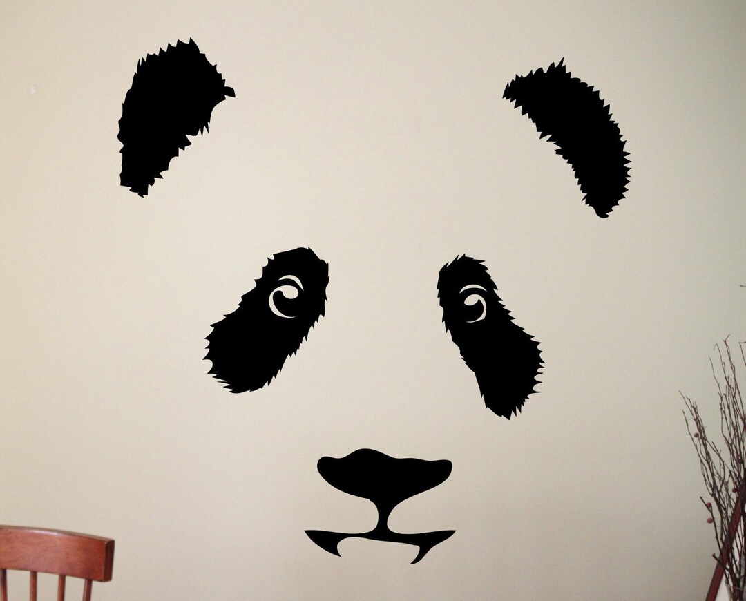 Cute Panda Wall Sticker Bear Decal Animal Wall Decor Stickers Vinyl ...