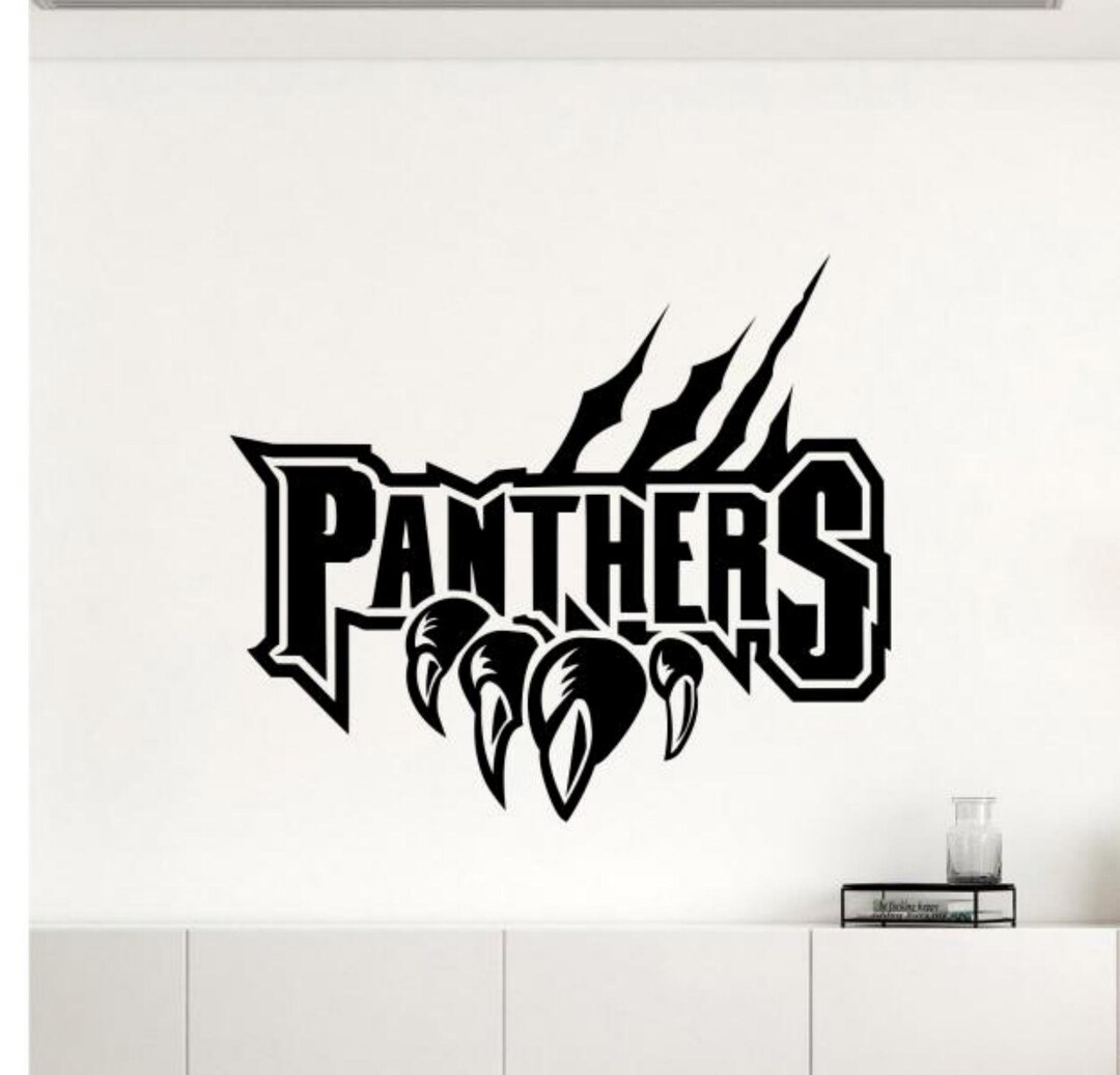 Panthers Wall Decal Vinyl Sticker Football Baseball Basketball Soccer ...