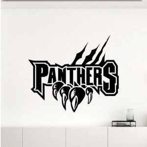 Panthers Wall Decal Vinyl Sticker Football Baseball Basketball Soccer ...