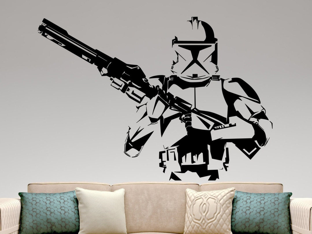 Stormtrooper Decal Wall Vinyl Sticker Wars Movie Design Wall Art ...