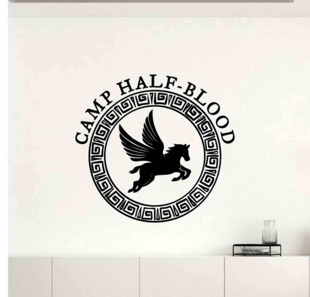 Camp Half Blood Wall Decal Vinyl Sticker Wall Art Poster Gift Logo Sign ...