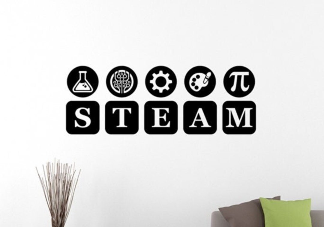 STEAM Wall Decal Vinyl Sticker Science Technology Engineering Arts ...