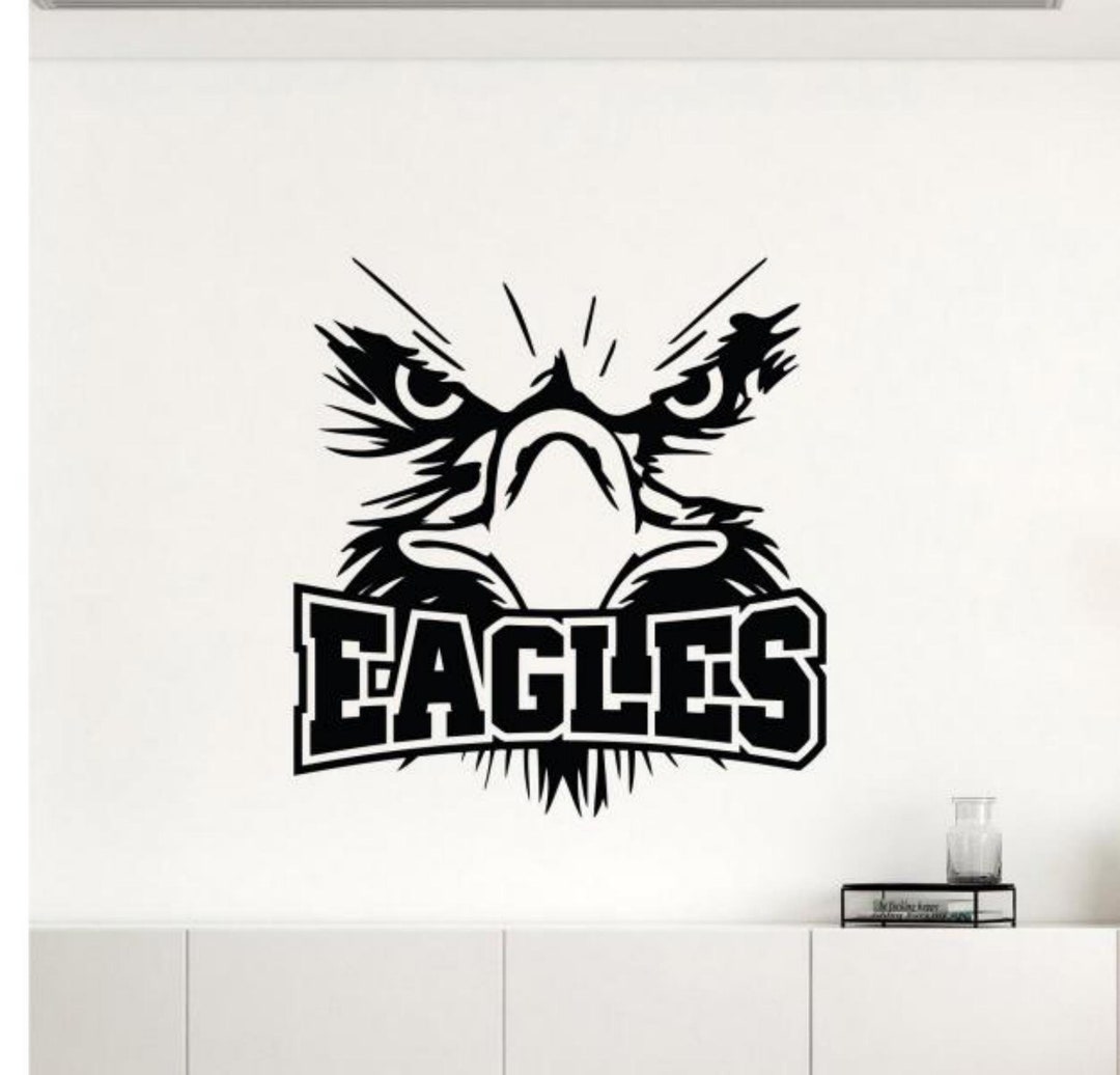 Eagles Logo Wall Decal Vinyl Sticker Football Baseball Basketball ...