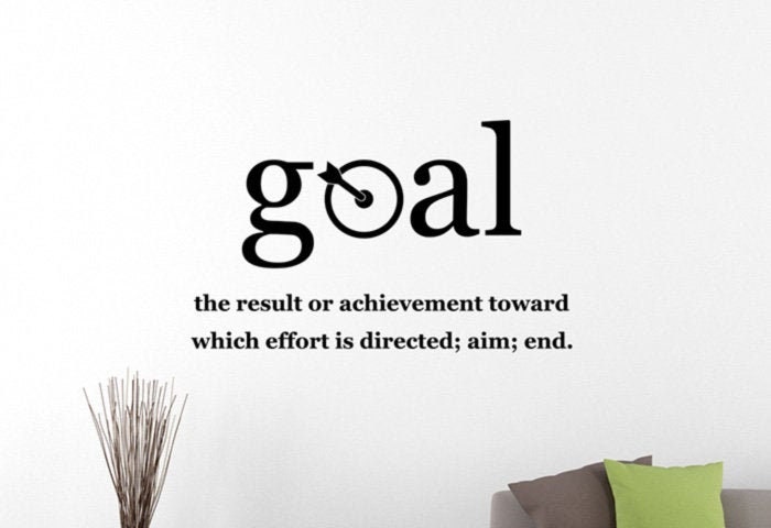 Goal Wall Decal Vinyl Sticker Business Job Work Teamwork Decor - Etsy
