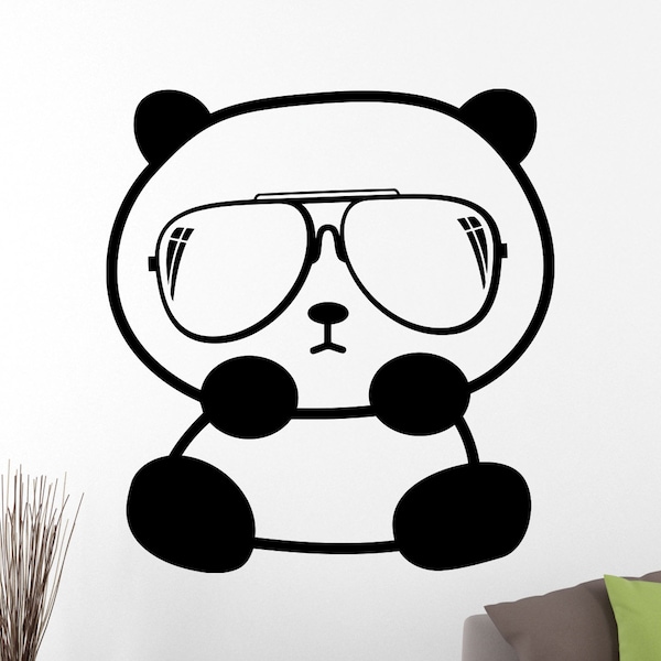 Panda Wall Decal - Etsy