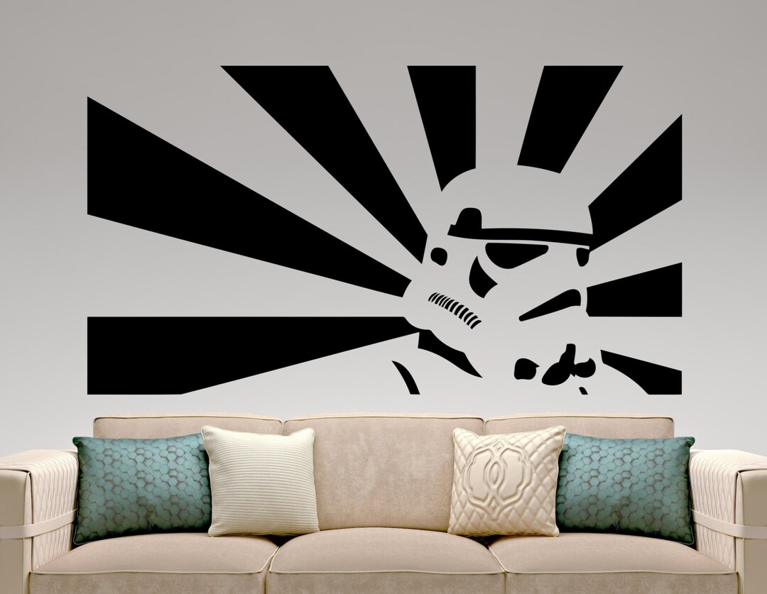 Stormtrooper Wall Decal Vinyl Sticker Movie Wall Art Mural Bedroom Wall ...