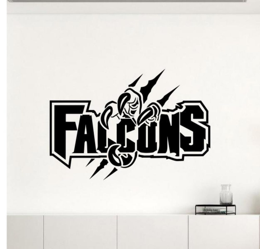 Falcons Wall Decal Vinyl Sticker Football Baseball Basketball Soccer ...