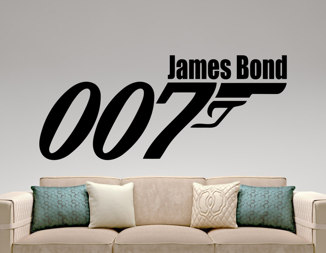 James Bond Wall Decal Vinyl Sticker Movie Home Wall Decor Interior ...