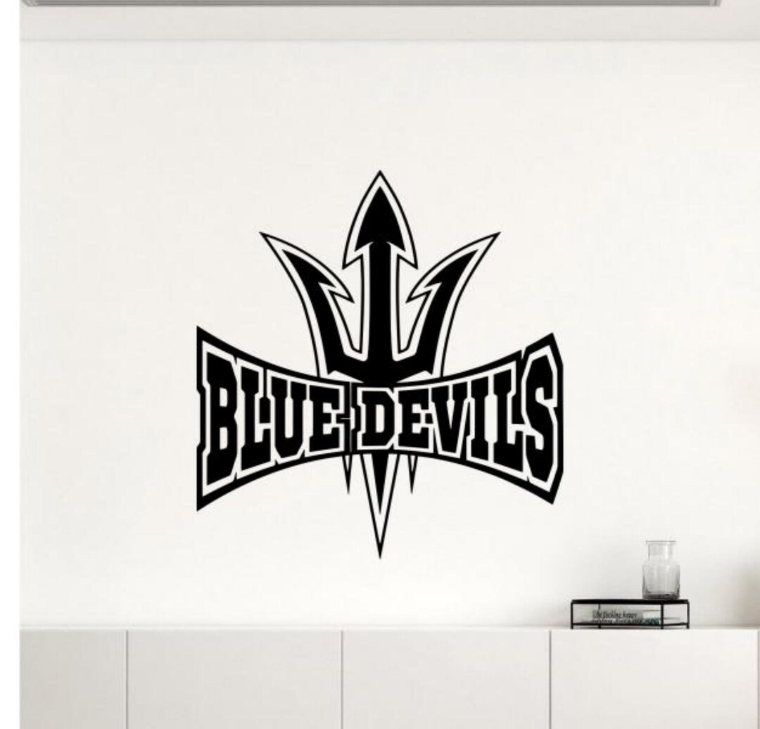Blue Devils Wall Decal Vinyl Sticker Football Baseball Basketball ...