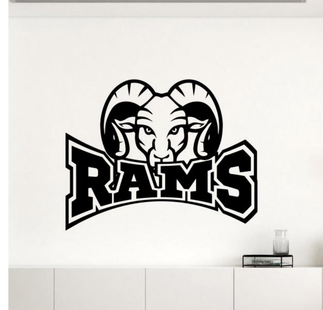 Rams Wall Decal Vinyl Sticker Football Baseball Basketball Soccer ...