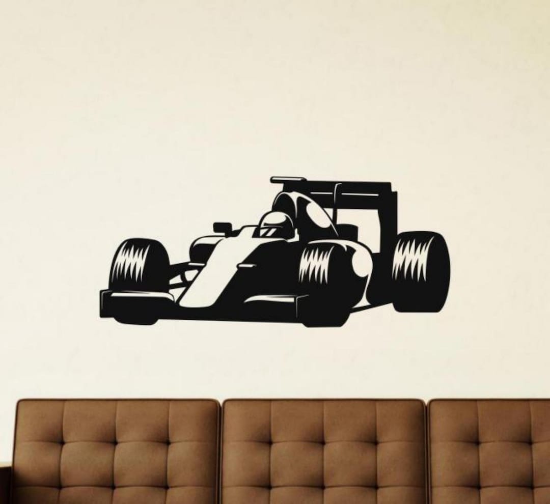 Formula Wall Decal Vinyl Sticker Racing Decor Wall Art Nursery Poster ...