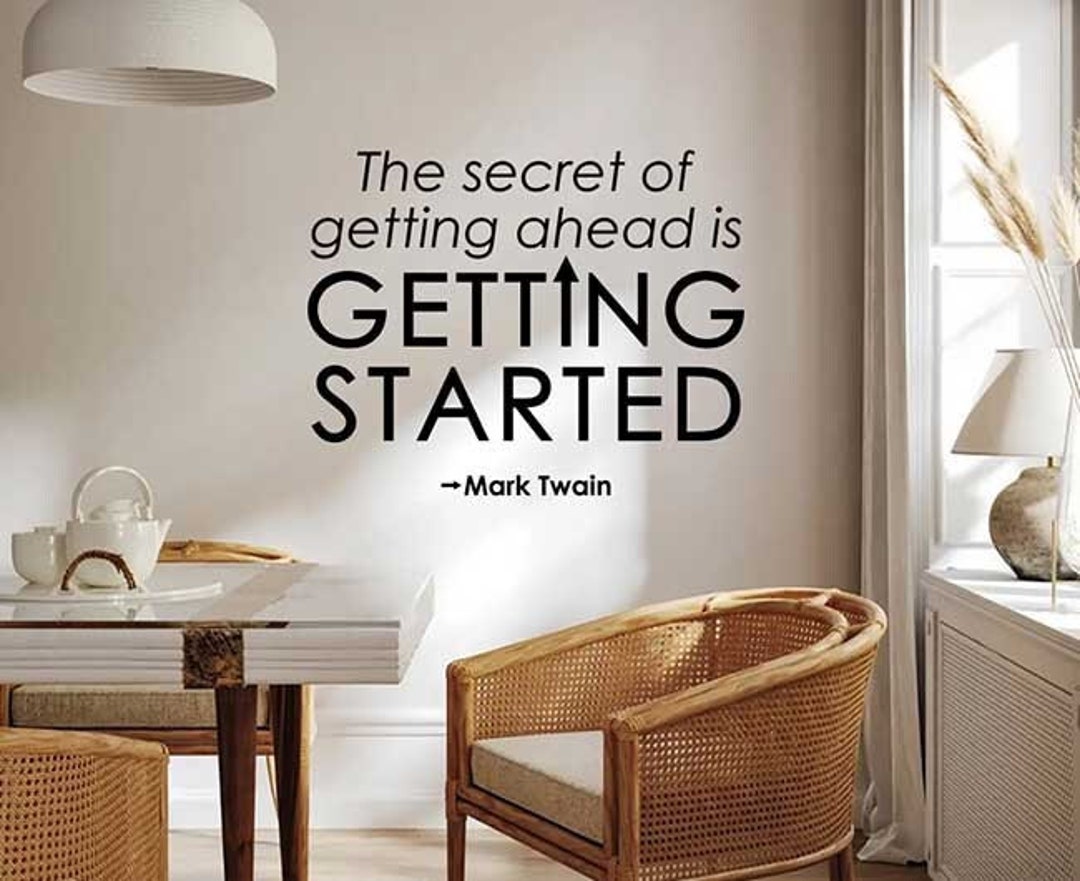 Mark Twain Inspirational Quote Wall Decal Literature Poet Writer Phrase ...