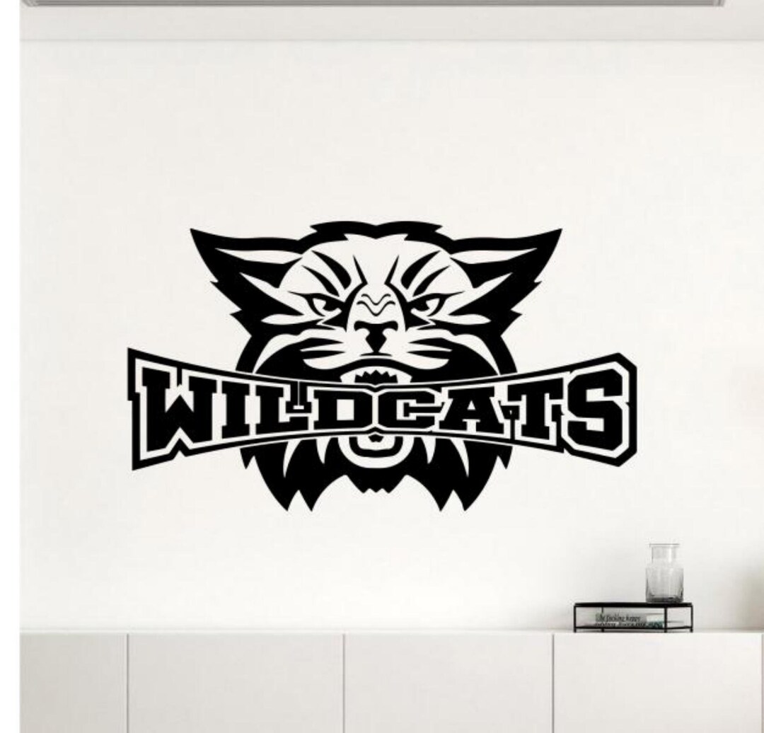 Wildcats Wall Decal Vinyl Sticker Football Baseball Basketball Soccer ...