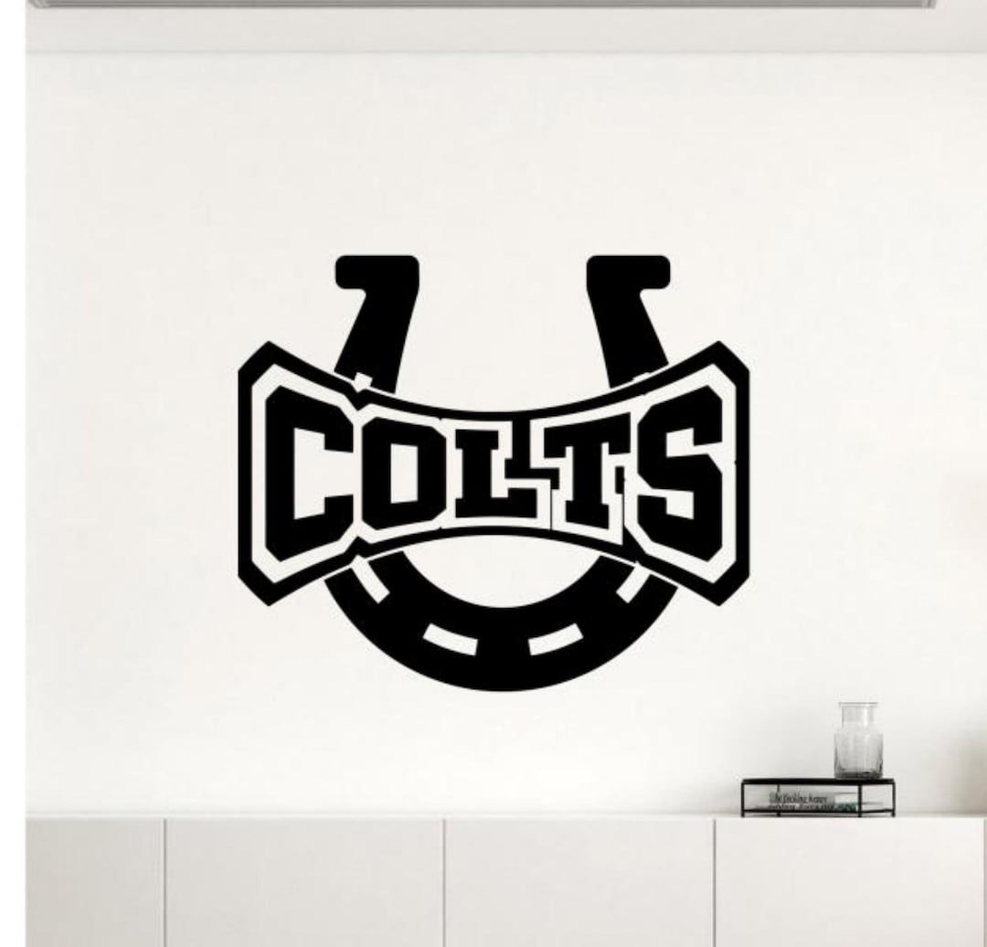 Colts Wall Decal Vinyl Sticker Football Baseball Basketball Soccer ...