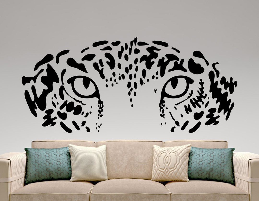 Jaguar Wall Decal Wild Animal Vinyl Sticker Kids Room Decor Living Room ...