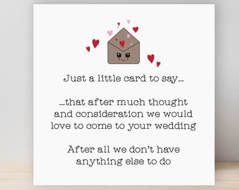 Rude Wedding Invitation - Etsy UK