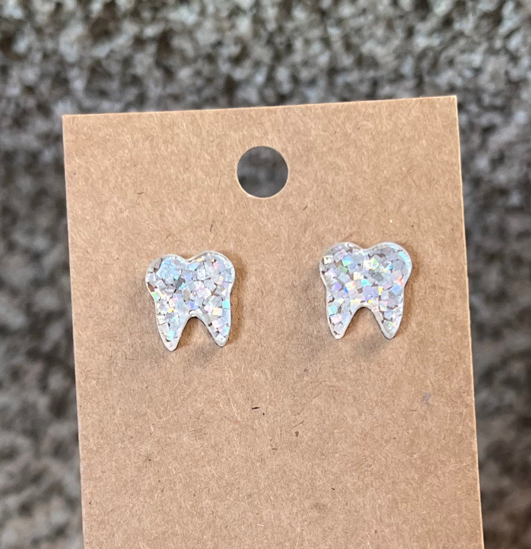 Tooth Studs Dental Hygienist Dentist Dental Assistant Student Earrings ...