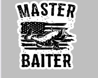 Eat Sleep Fish Sticker Fishing Funny Master Baiter Bait Decal Sticker ...
