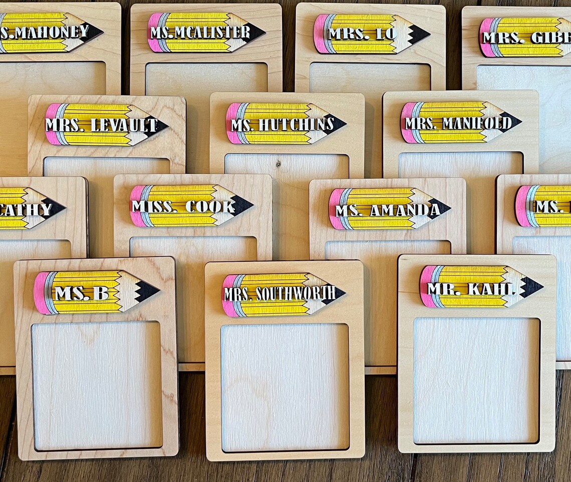 Teacher Sticky Note Holder Personalized Teacher Giftteacher - Etsy