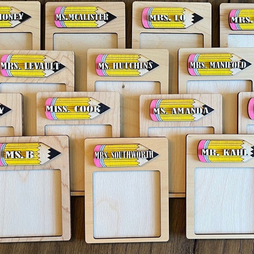 Teacher Sticky Note Holder Personalized Teacher Gift - Etsy