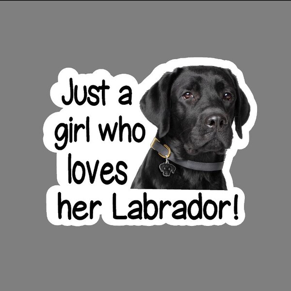 Black Lab Car Decal - Etsy