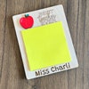 Teacher Sticky Note Holder Personalized Teacher Gift Teacher ...