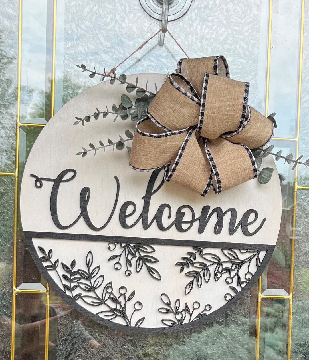 Welcome 3D Door Hanger, Shelf Sign, Wall Decor, Personalized Welcome ...